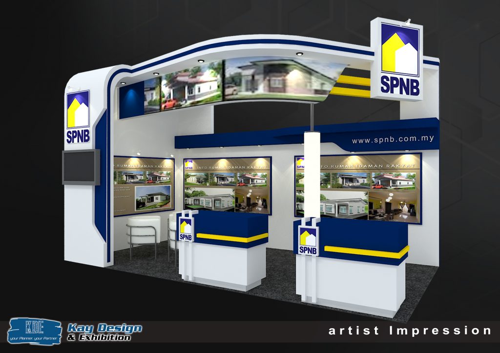SPNB Property Booth Design | Exhibition Booth Designer Malaysia – Invent360